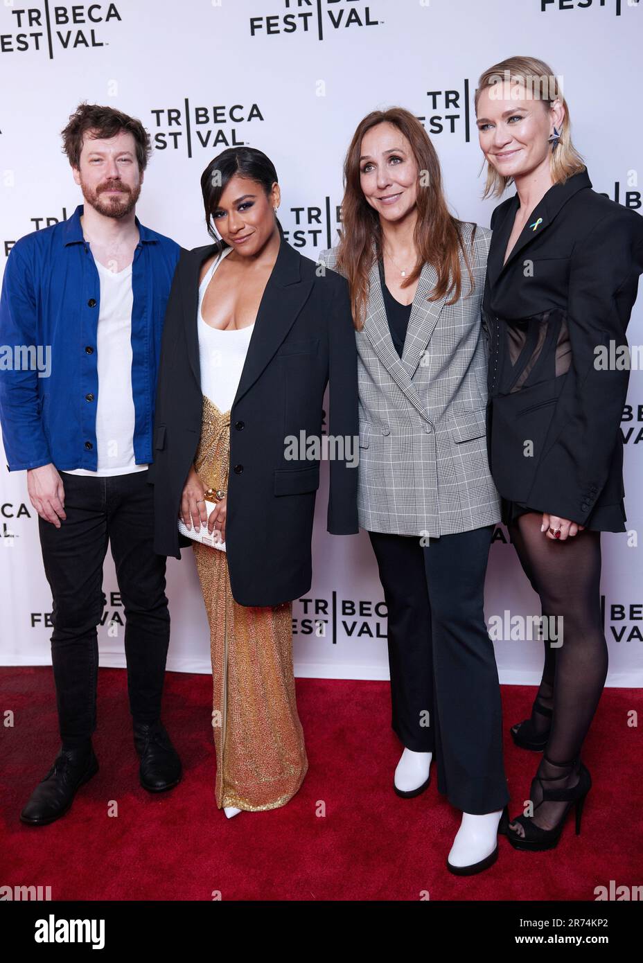 June 12, 2023, New York, New York, USA: John Gallagher Jr., Ariana DeBose, Gabriela ...