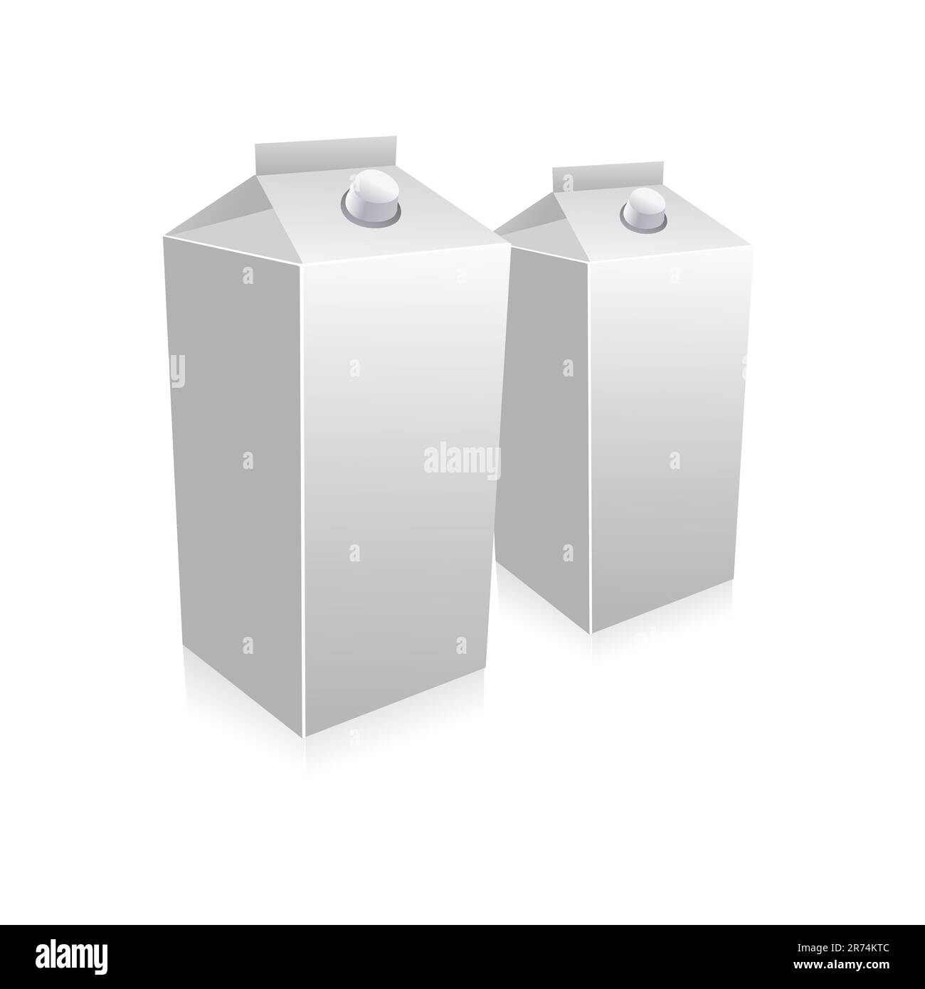 illustration of milk carton on white background Stock Vector Image ...