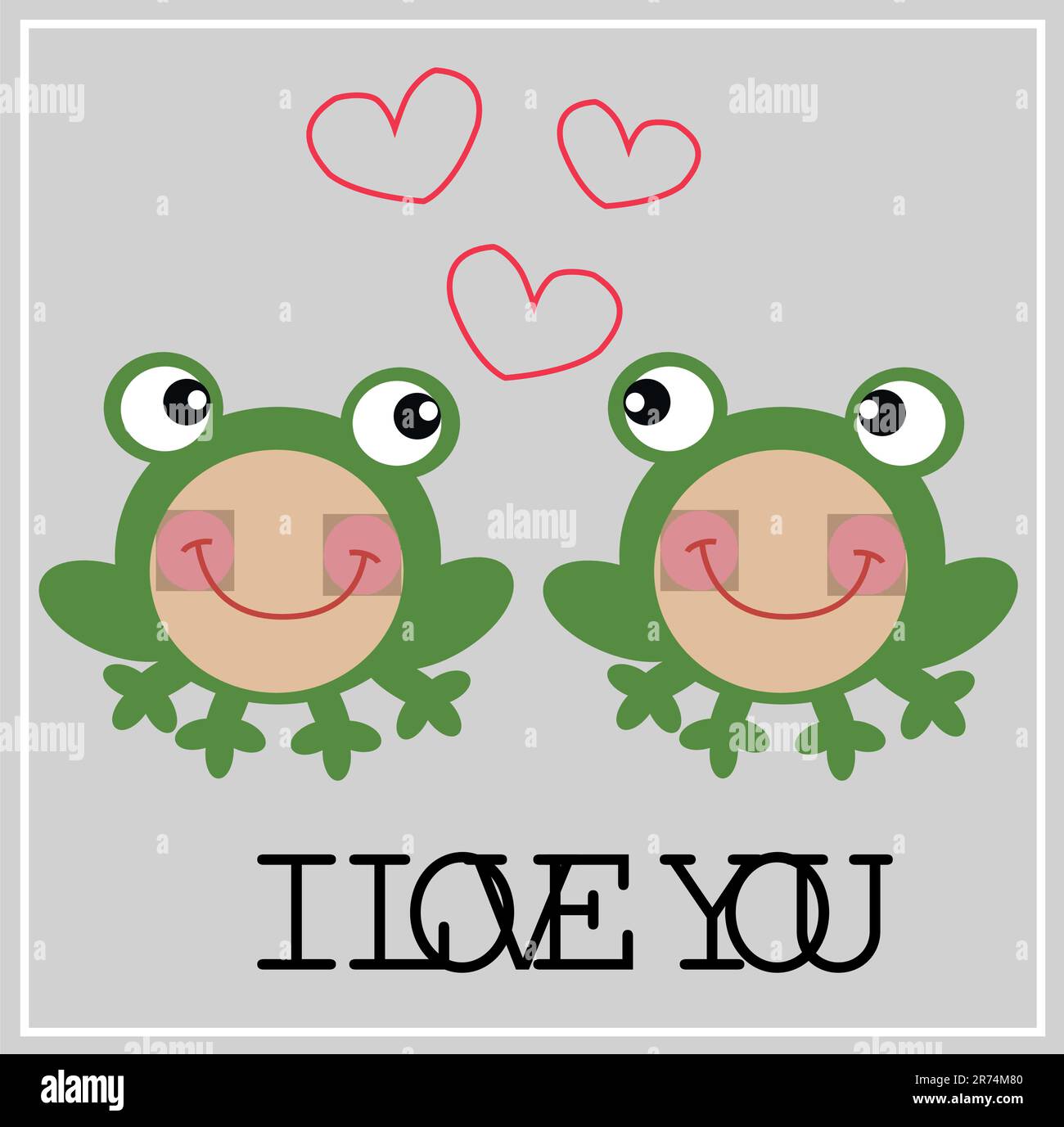 Happy cute frogs hi-res stock photography and images - Alamy