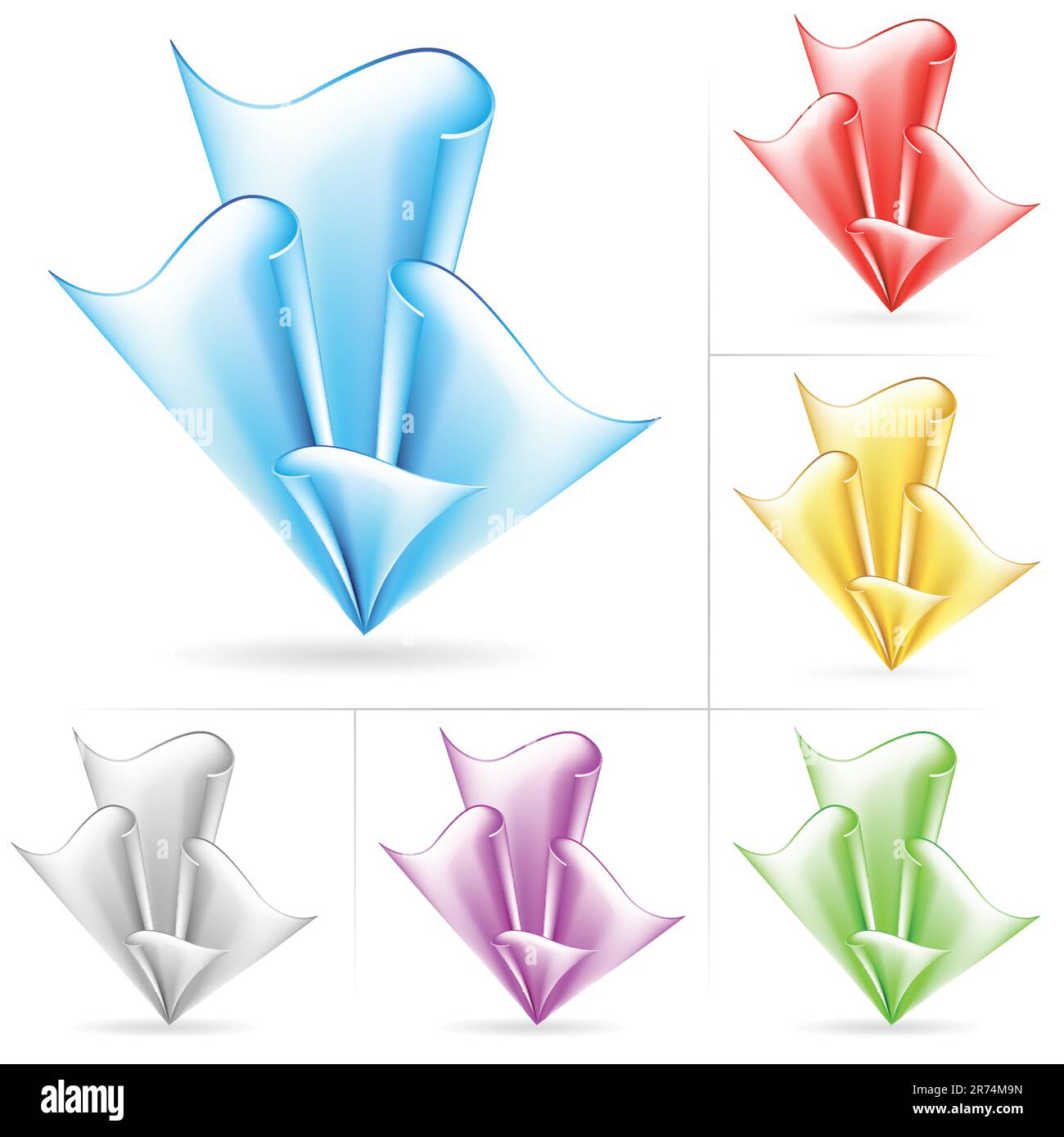 Dynamic Flow Backgrounds. Vector illustration on white background Stock ...