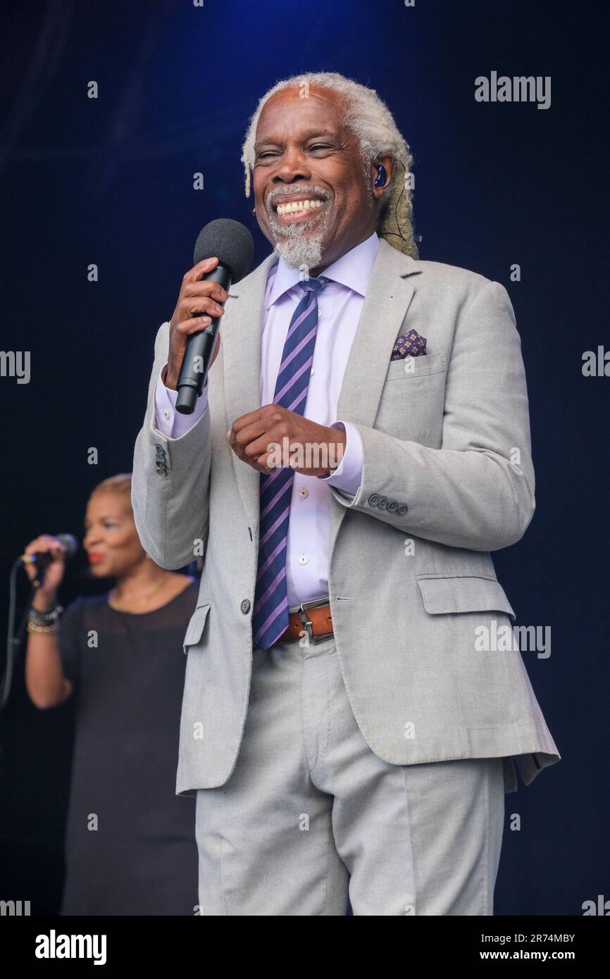 Billy Ocean performing at the Cambridge Club Festival, 2023, Childerley ...
