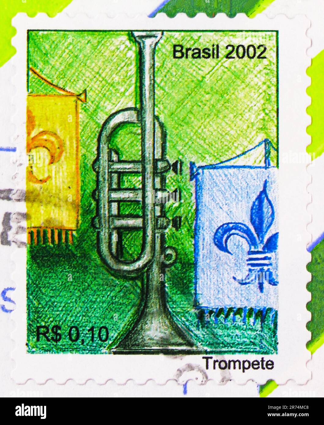 MOSCOW, RUSSIA - JUNE 3 2023: Postage stamp printed in Brazil shows ...