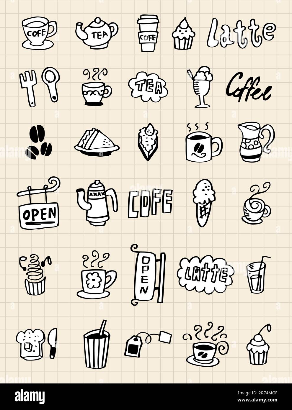 Paper cup coffee hand Stock Vector Images - Alamy