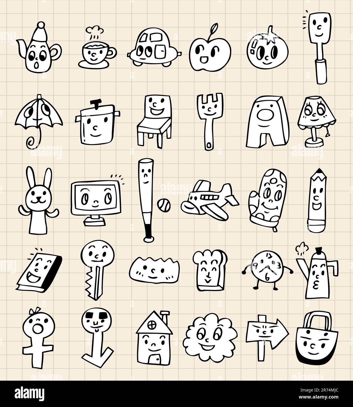 hand draw cute cartoon Stock Vector Image & Art - Alamy hand draw cute cartoon Stock Vector Image & Art - Alamy