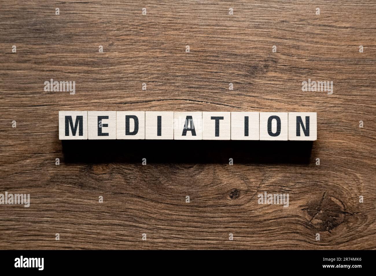 Mediation - word concept on building blocks, text, letters Stock Photo ...