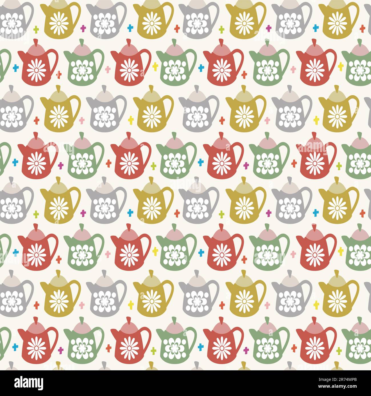teapot seamless pattern Stock Vector Image & Art - Alamy