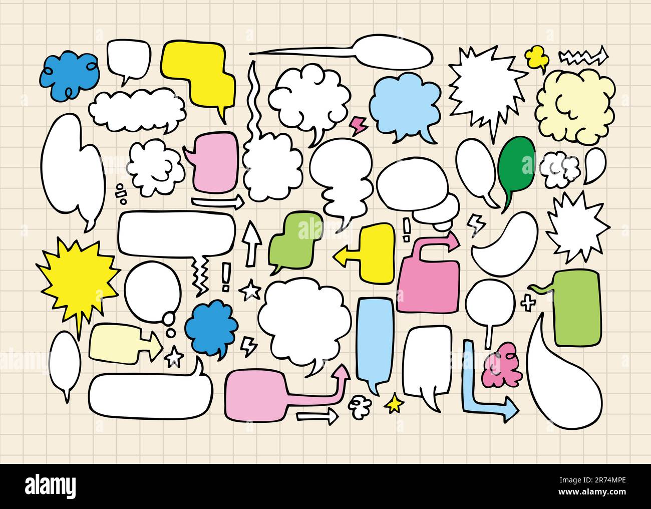 hand draw speech bubbles Stock Vector Image & Art - Alamy hand draw speech bubbles Stock Vector Image & Art - Alamy