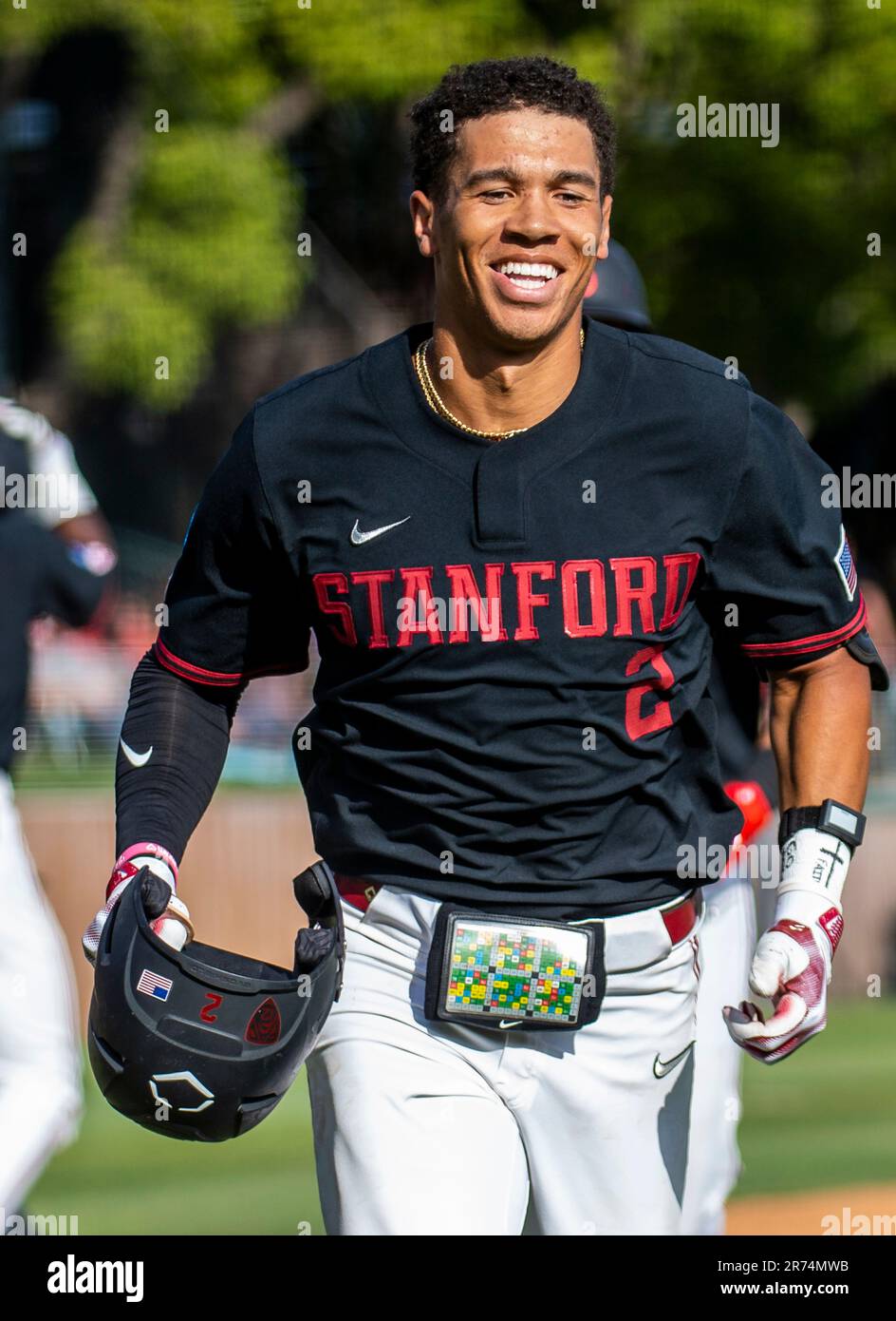 June 12 2023 Palo Alto CA U.S.A. Stanford infielder Drew Bowser (2 ...