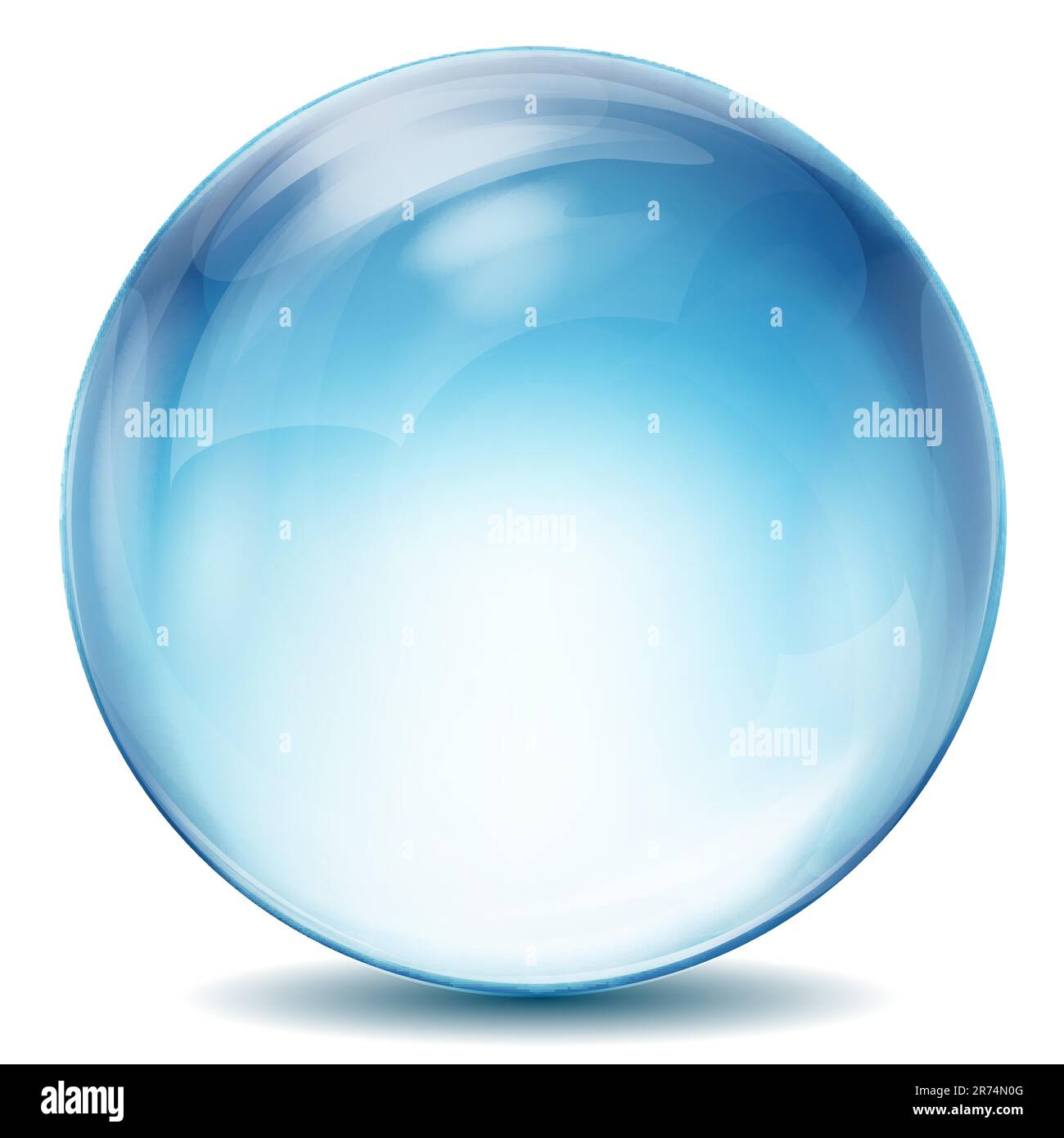 illustration of crystal ball on isolated background Stock Vector Image ...