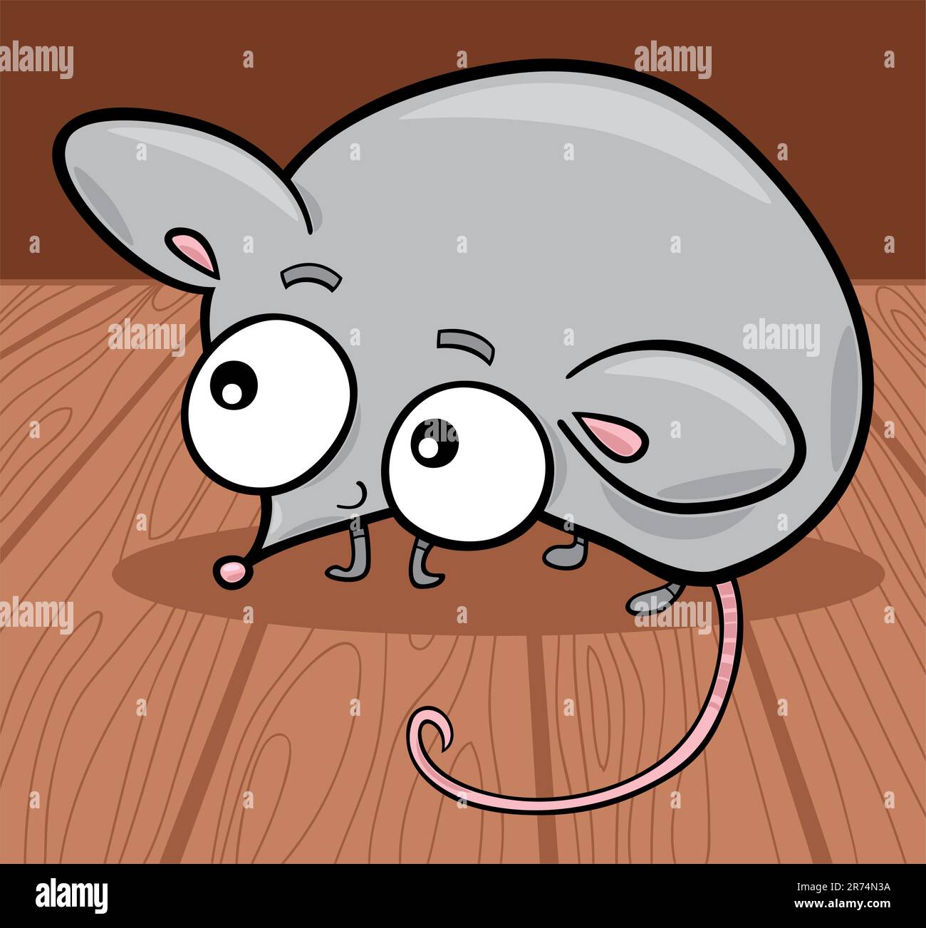 cartoon illustration of cute little mouse Stock Vector Image & Art - Alamy
