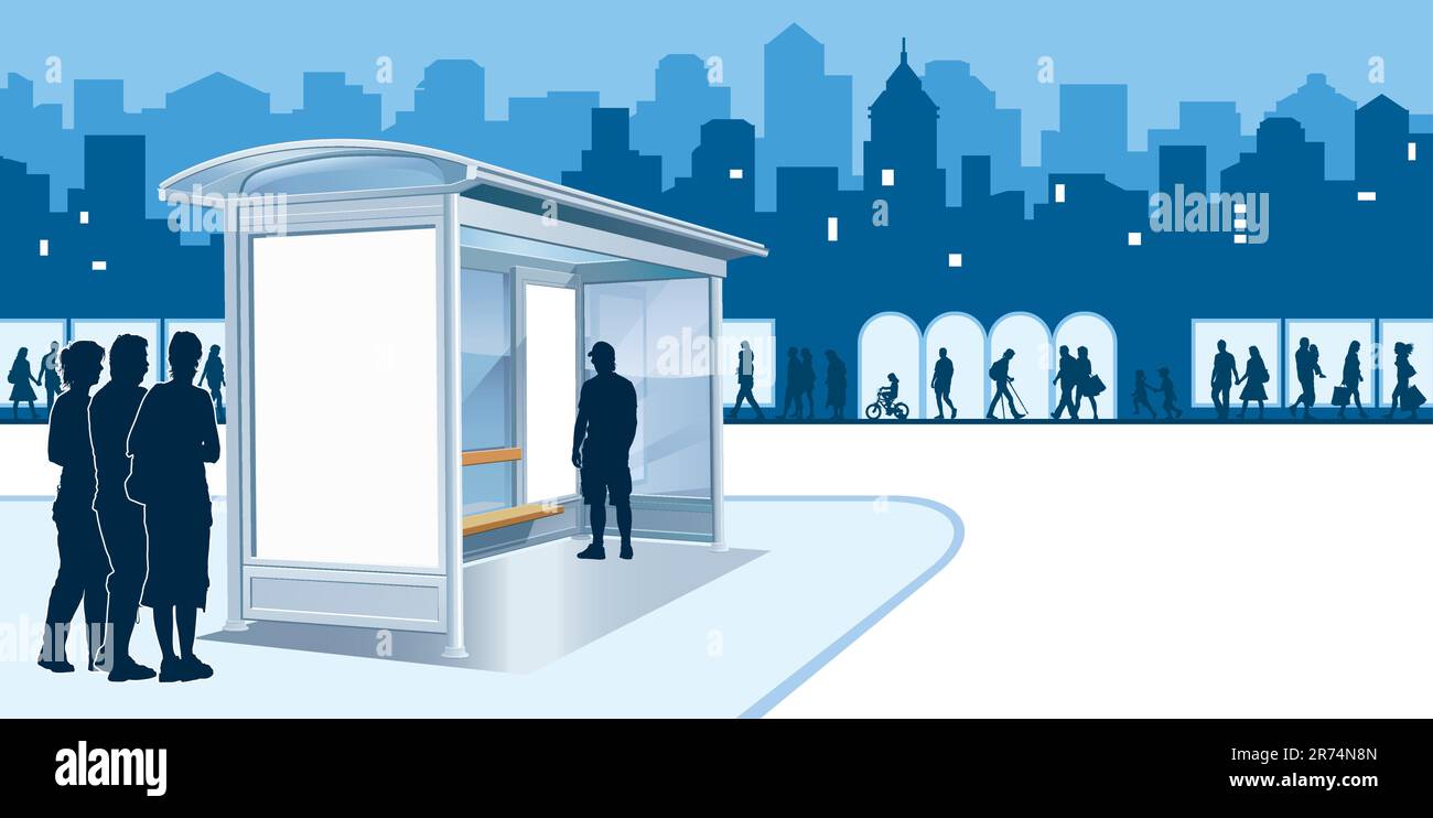 Stop sign street view Stock Vector Images - Alamy