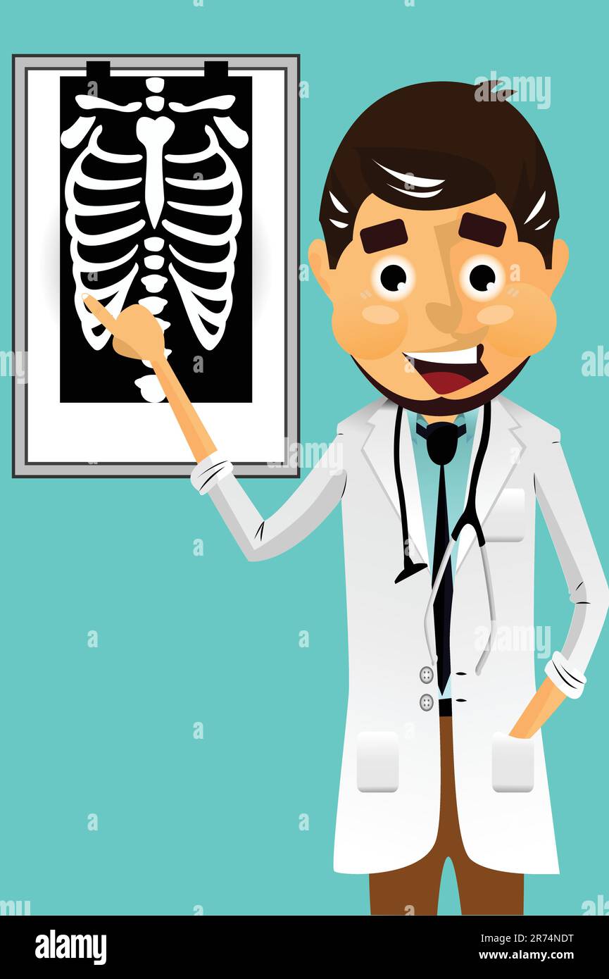 Doctor patient examine ray Stock Vector Images - Alamy