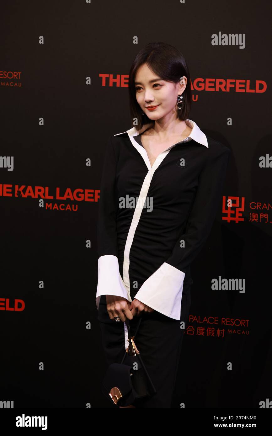 Chinese actress and singer Li Yitong attends activity in Macau, China ...