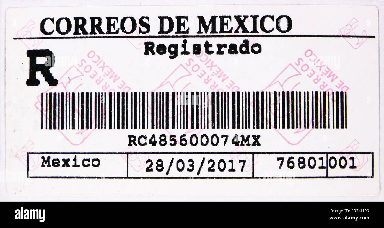 MOSCOW, RUSSIA - JUNE 3 2023: Postage stamp printed in Mexico ...