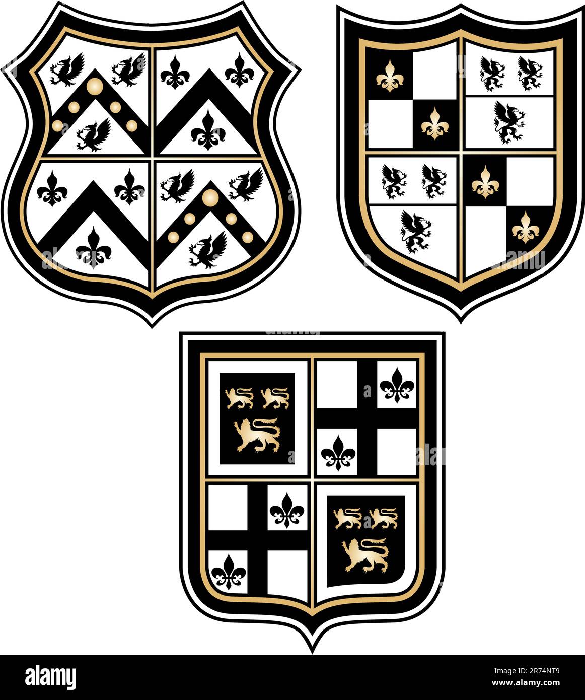 Classic heraldic royal emblem Cut Out Stock Images & Pictures - Alamy