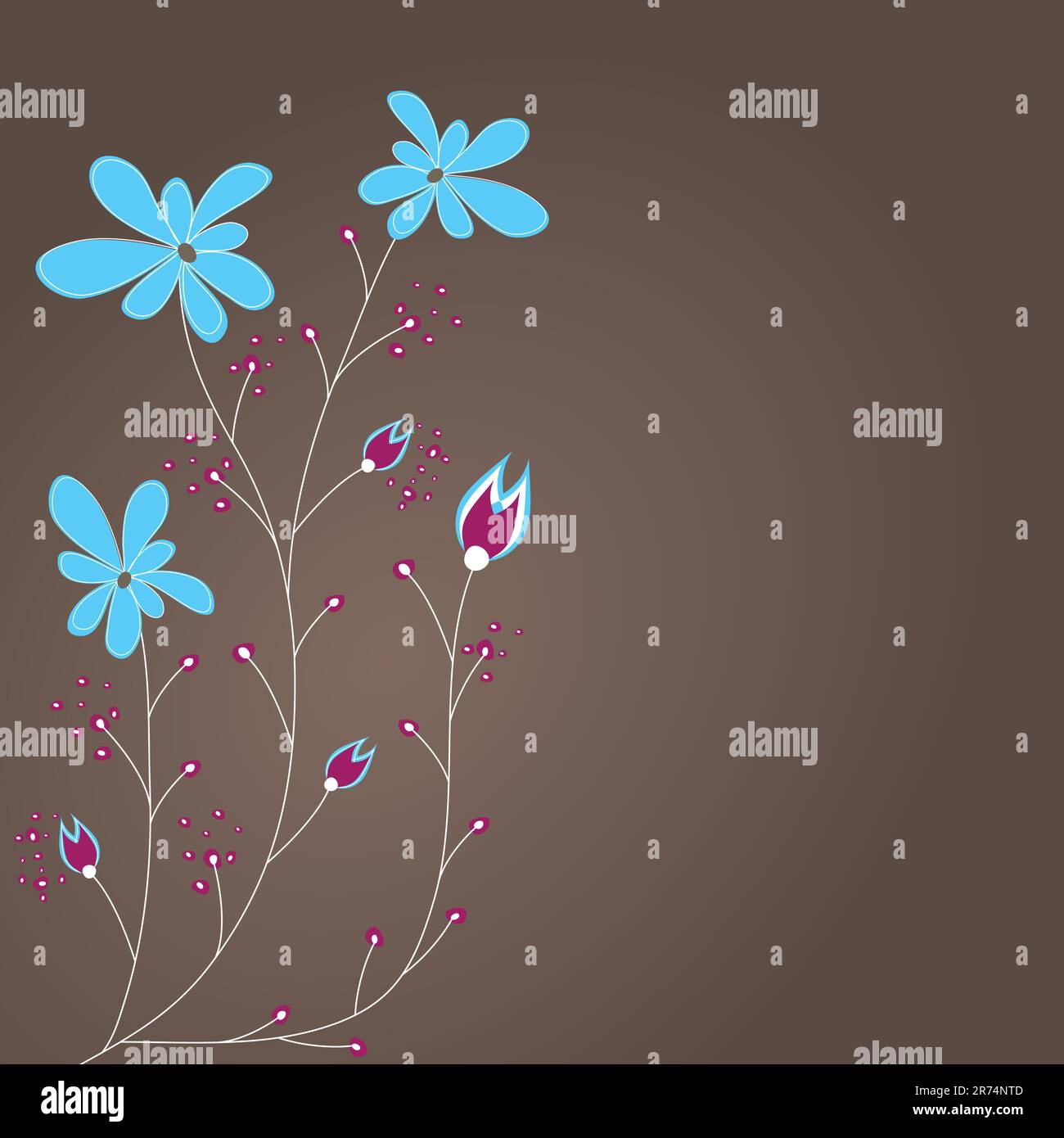 Colourful Spring flowers background. Vector illustration Stock Vector ...