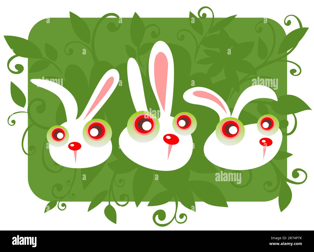 Cartoon rabbits Cut Out Stock Images & Pictures - Alamy