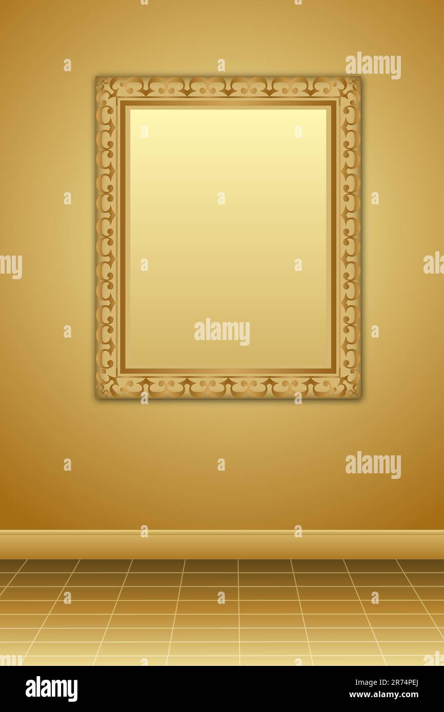 illustration of photo frame on abstract background Stock Vector Image ...