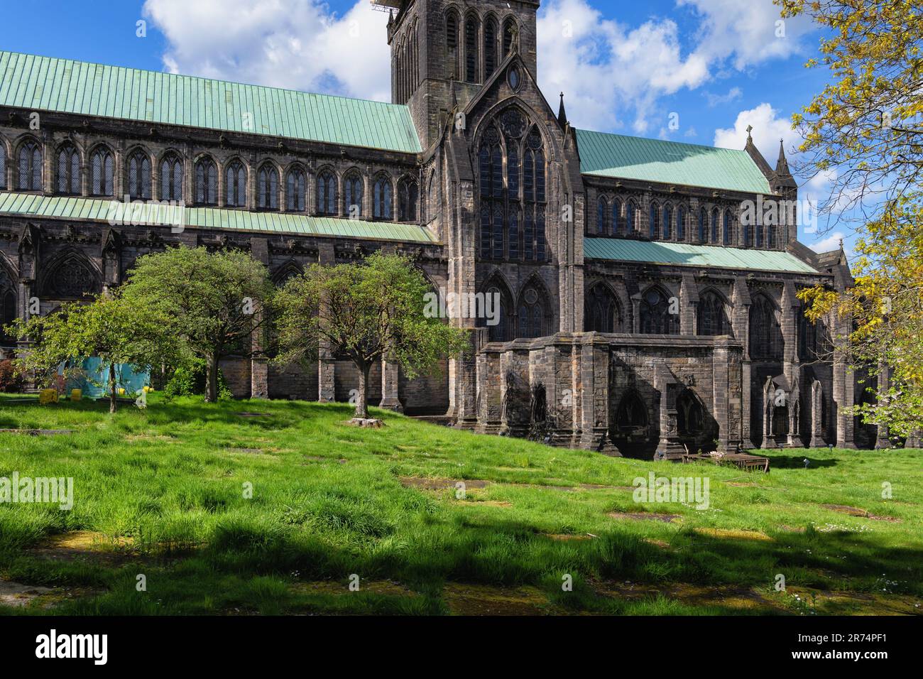 The Glasgow Cathedral, Gothic church from the 12th century in city of ...