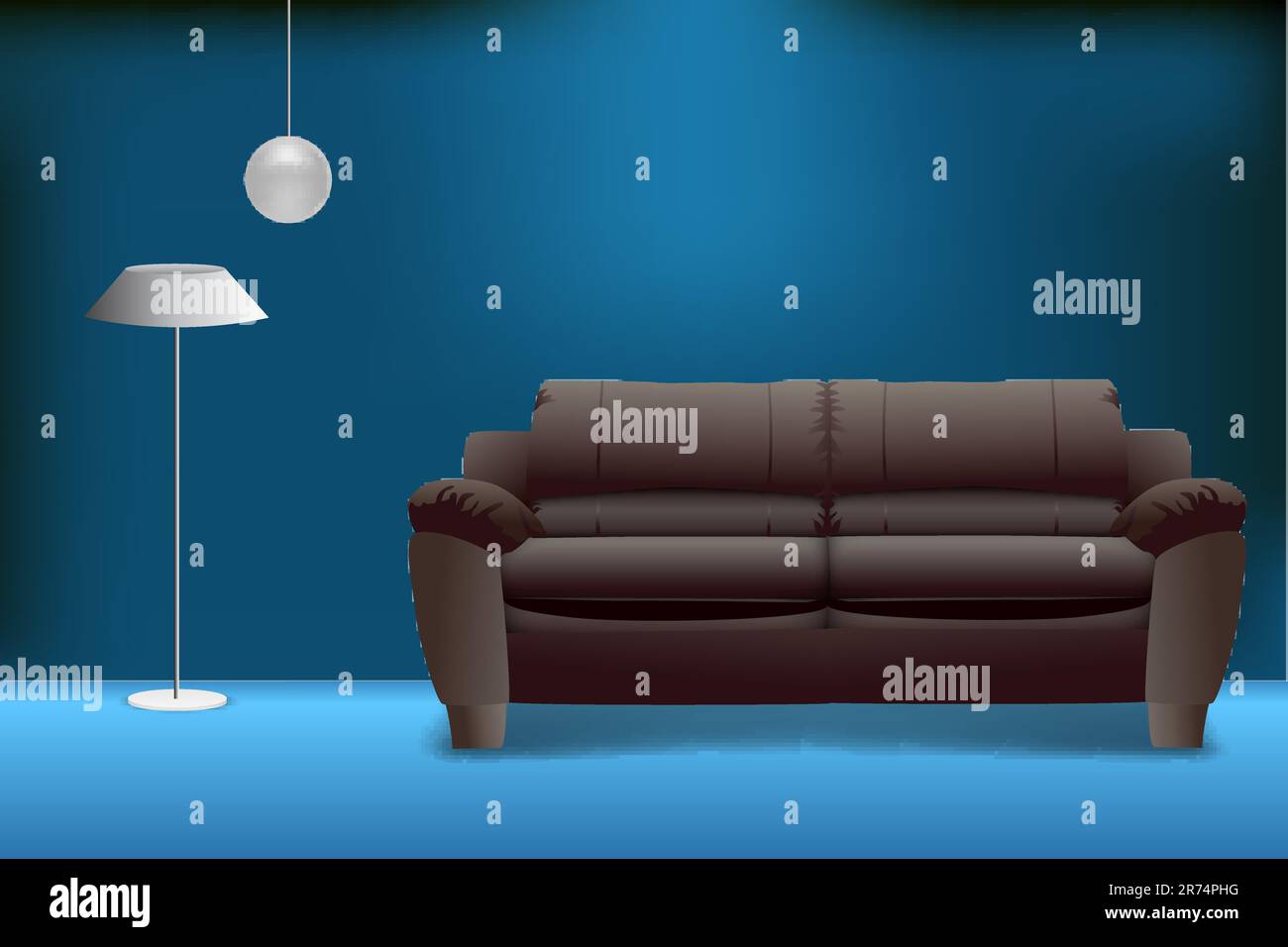 illustration of sofa set on abstract background Stock Vector Image ...