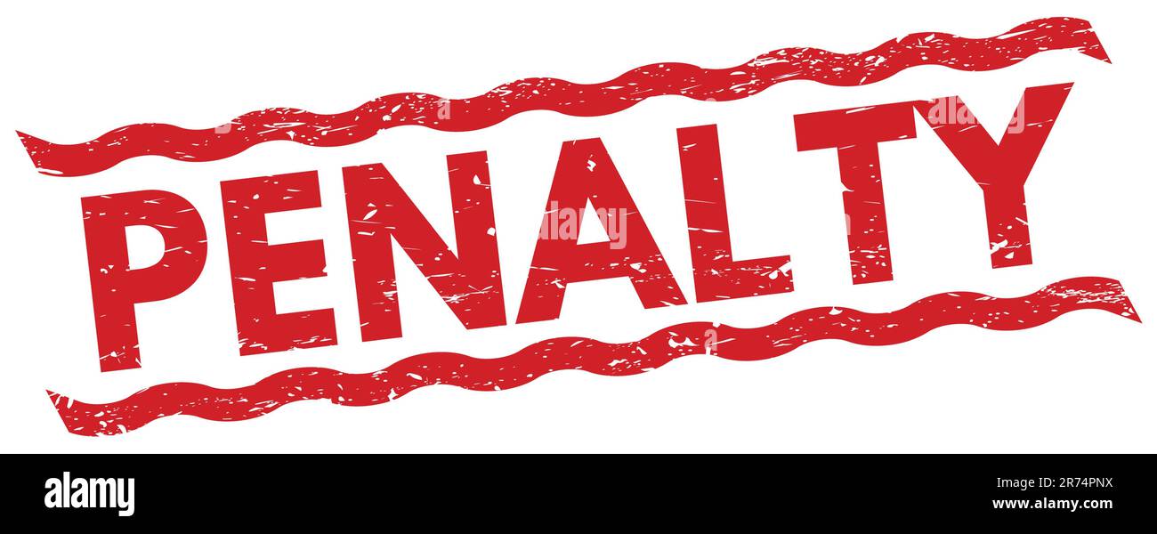 Penalty sign Cut Out Stock Images & Pictures - Alamy