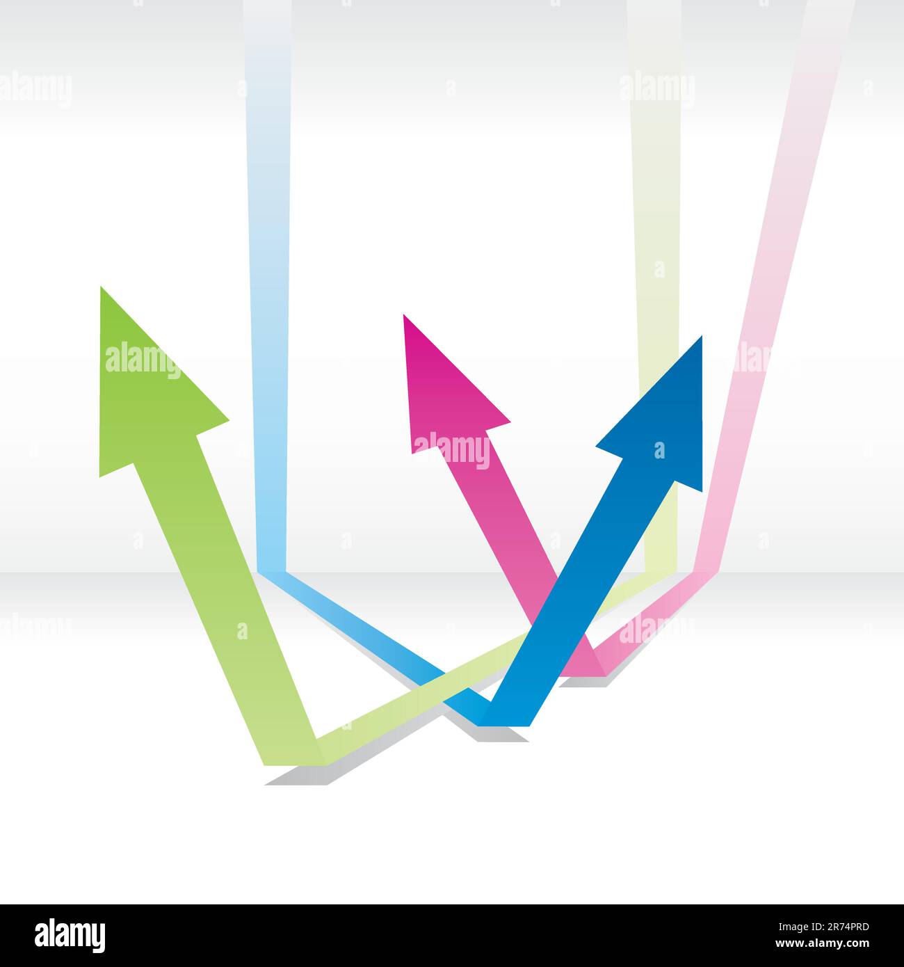 Colored arrows vector Stock Vector Image & Art - Alamy