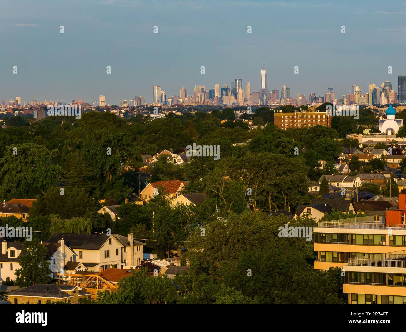 An aerial view of Queens, New York Stock Photo - Alamy