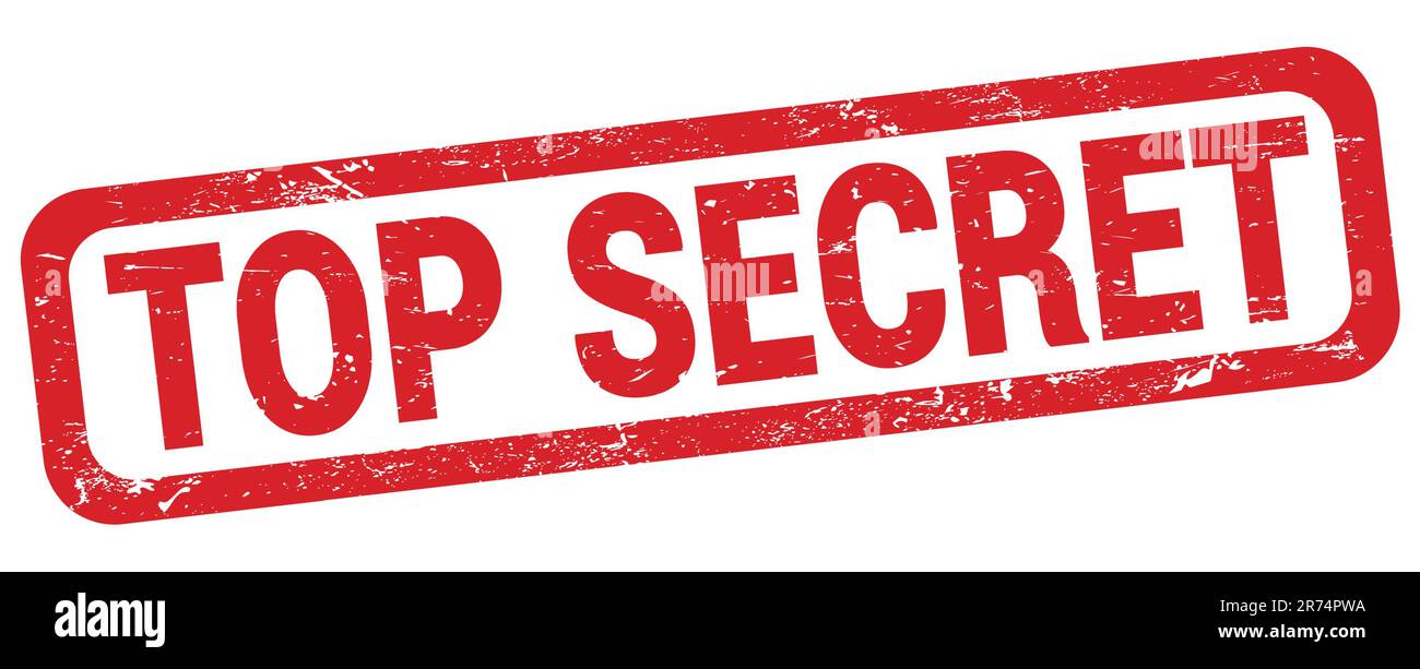 TOP SECRET text written on red rectangle stamp sign Stock Photo - Alamy