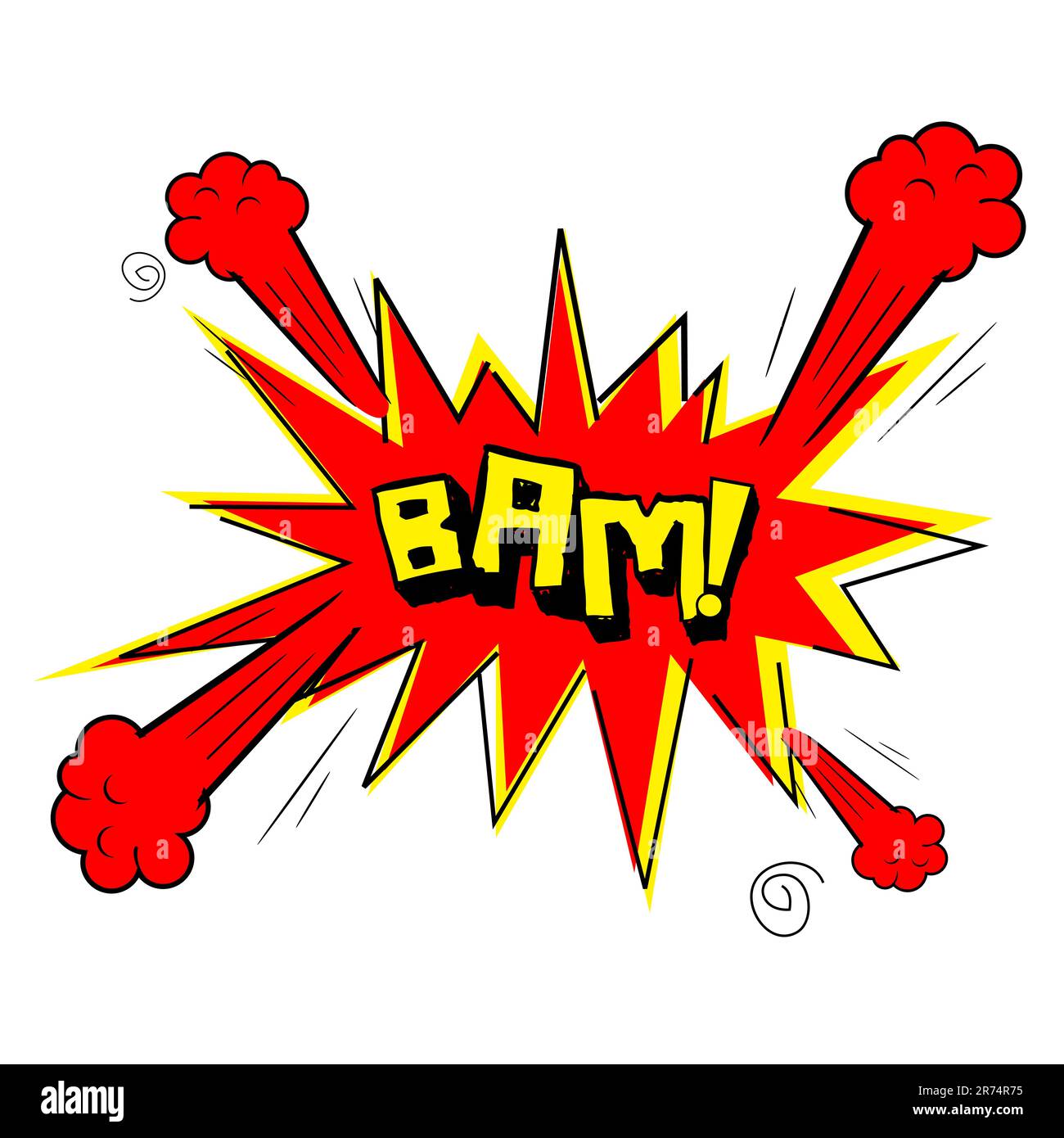 illustration of bam text on white background Stock Vector Image & Art ...