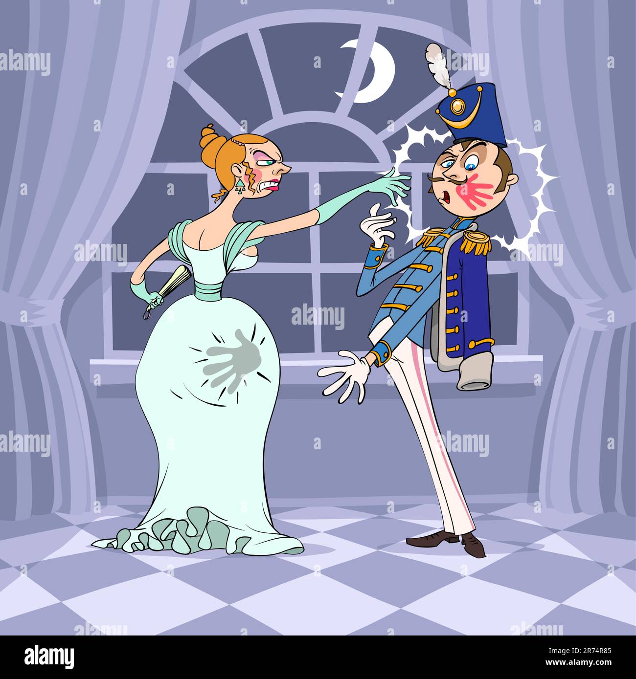 Lady takes slap in the face of warrior who try to touch her backside ...