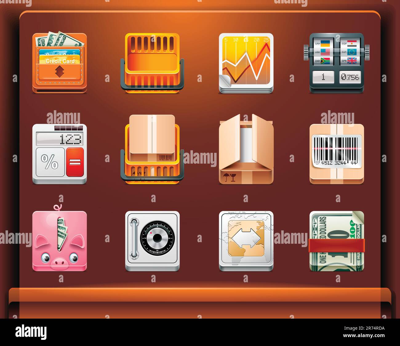 Software stack Stock Vector Images - Alamy