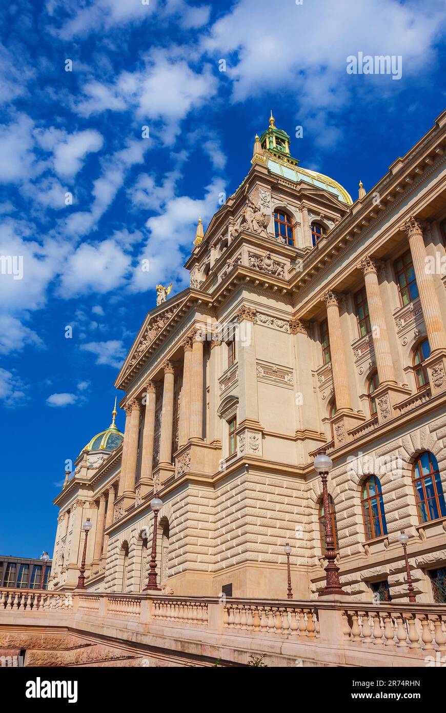 Prague National Museum neoclassical main building completed in 1891 ...