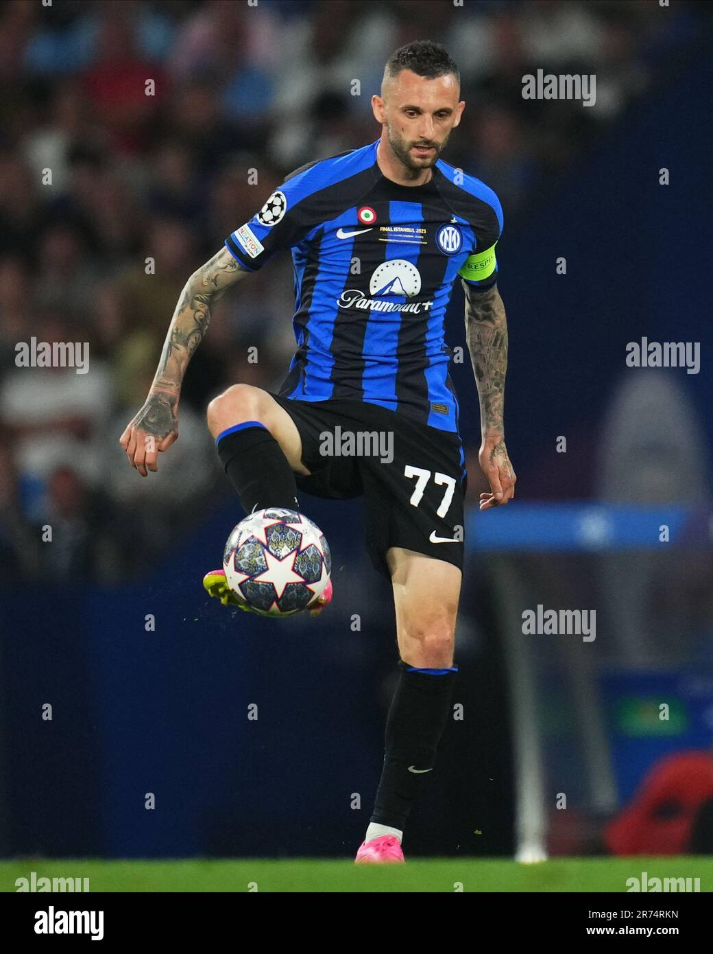 Istanbul, Spain. 10th June, 2023. Marcelo Brozovic of Inter Milan ...