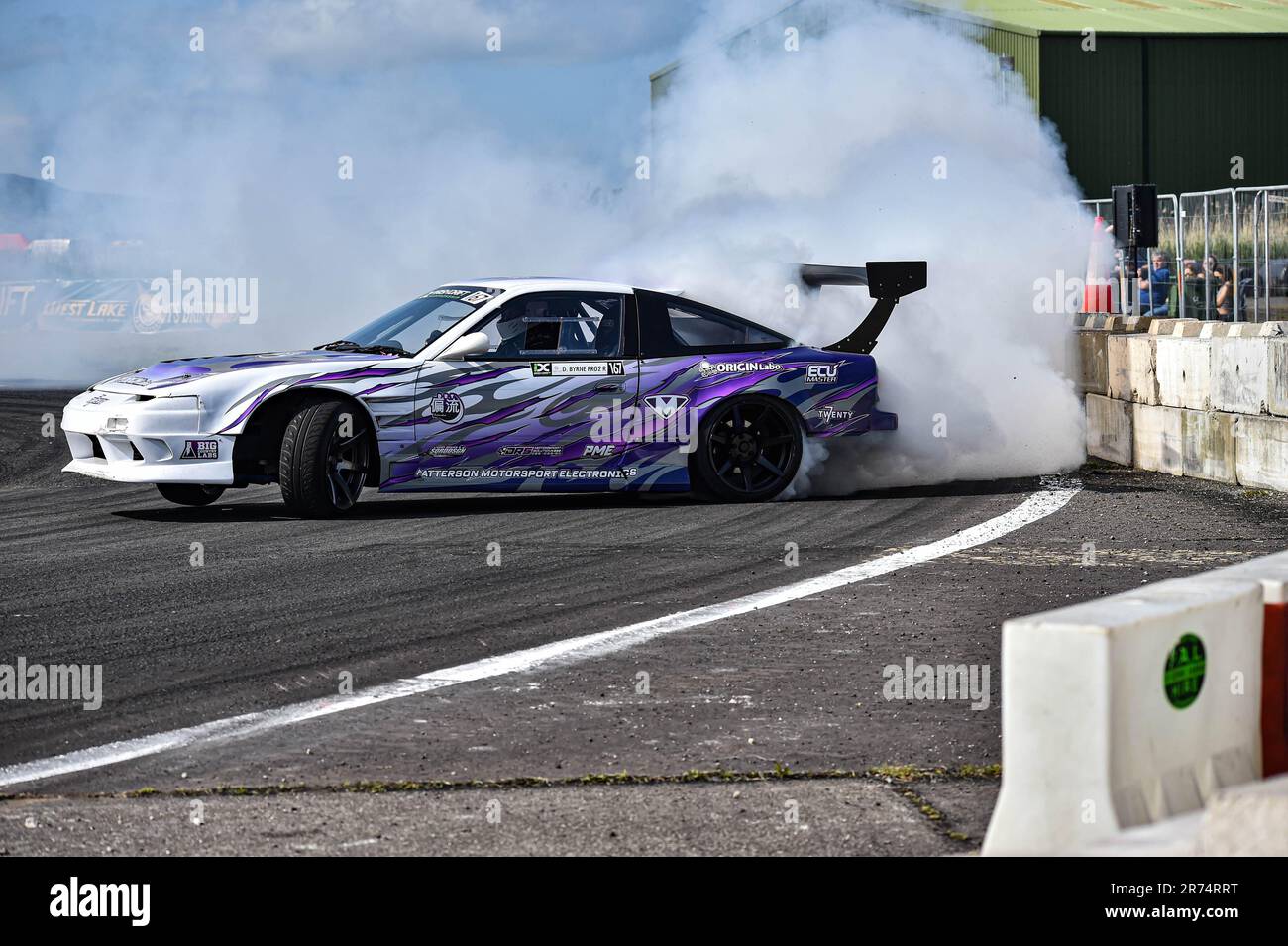 Car drifting in the Irish Drift Championship Ballykelly Northern ...