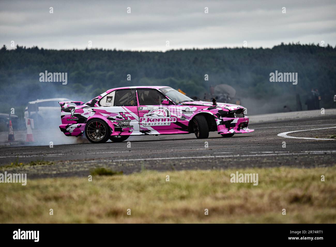 Car drifting in the Irish Drift Championship Ballykelly Northern ...