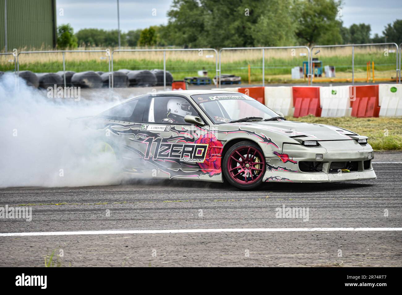 Car drifting in the Irish Drift Championship Ballykelly Northern ...