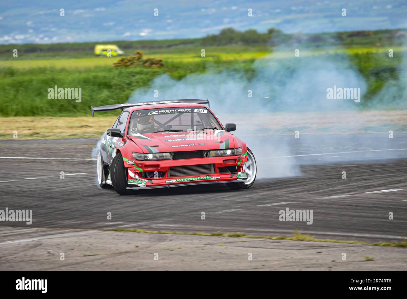 Car drifting in the Irish Drift Championship Ballykelly Northern ...