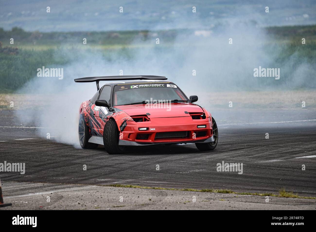 Car drifting in the Irish Drift Championship Ballykelly Northern ...