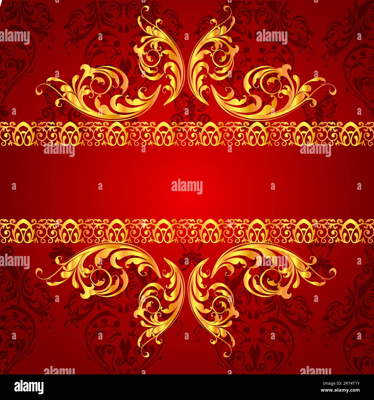 illustration of classical floral background Stock Vector Image & Art ...