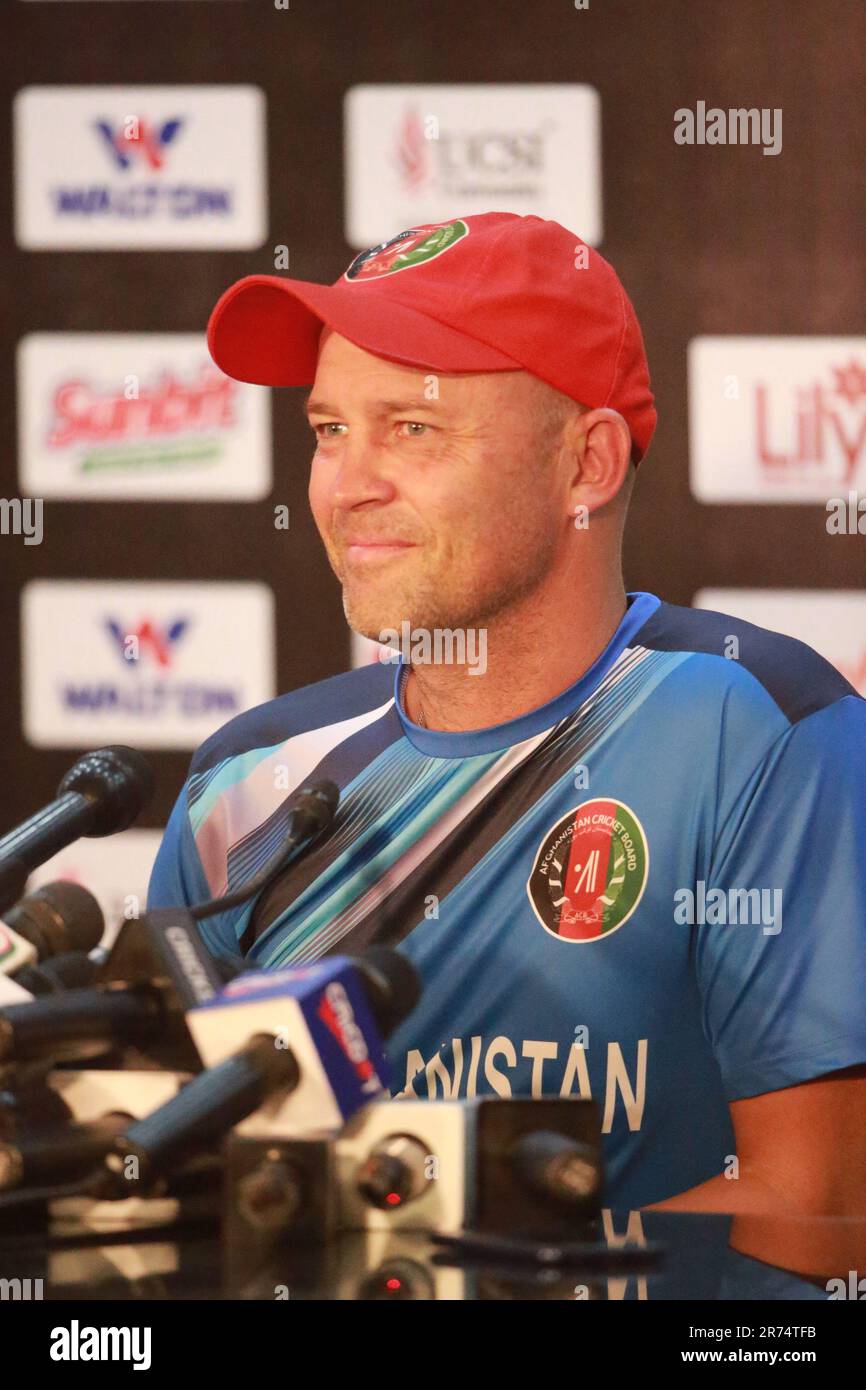 Afghanistan Cricket Team Head Coach Jonathan Trott attends pre-match ...