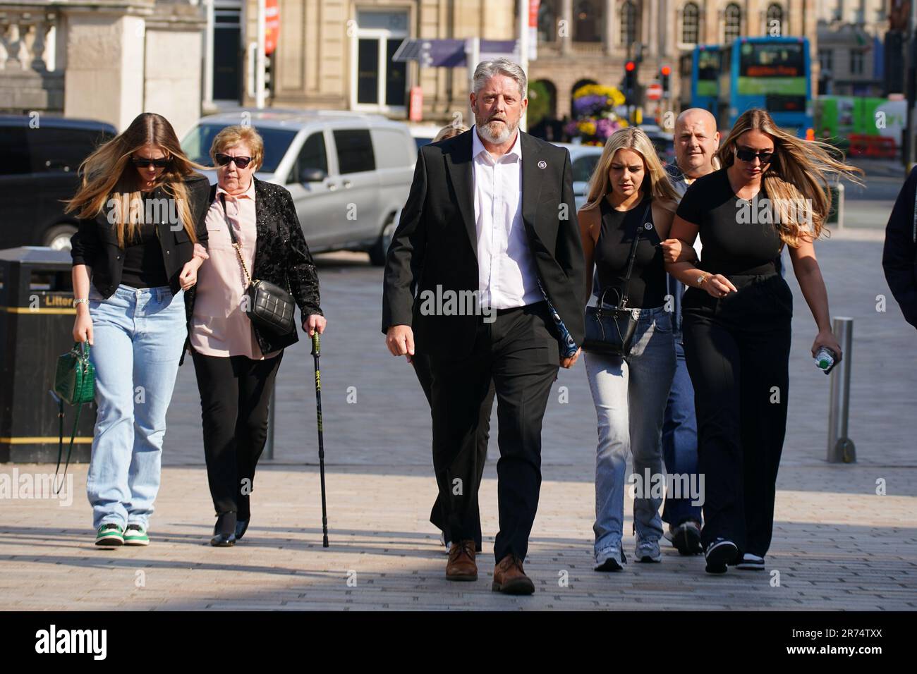 The father of Elle Edwards, Tim Edwards, arrives with family members at ...