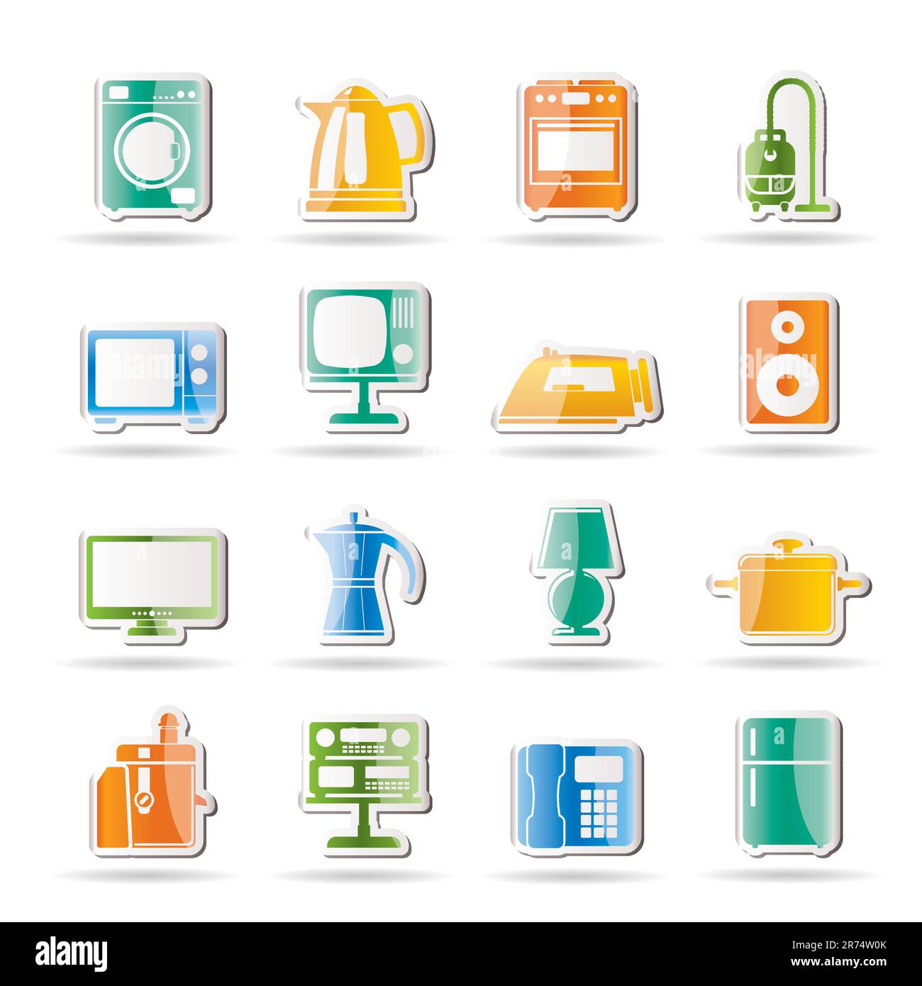 home equipment icons - vector icon set Stock Vector Image & Art - Alamy