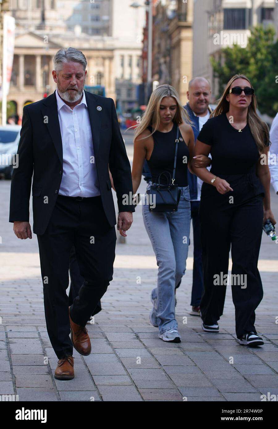 The father of Elle Edwards, Tim Edwards, arrives with family members at ...