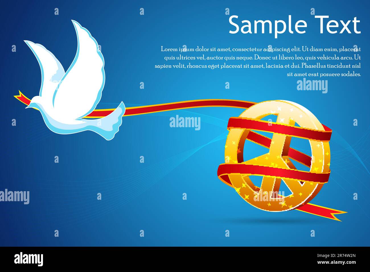 illustration of bird with peace sign Stock Vector Image & Art - Alamy