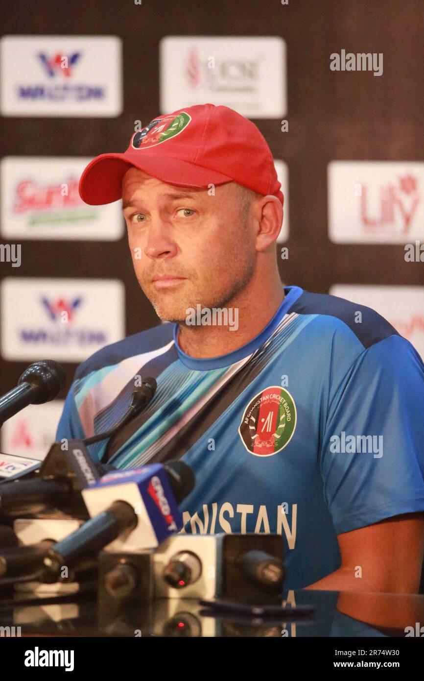 Afghanistan Cricket Team Head Coach Jonathan Trott attends pre-match ...