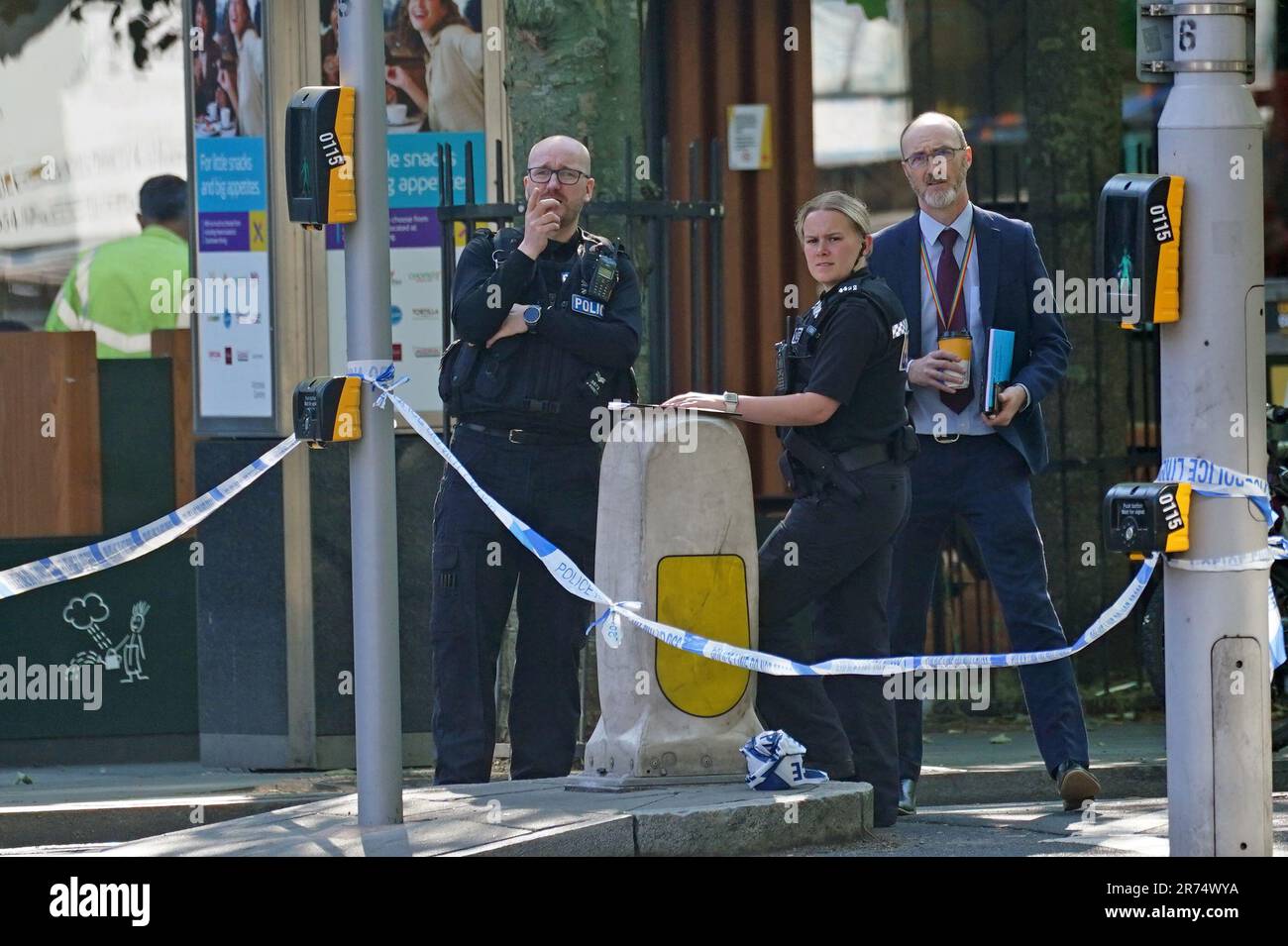 Nottingham tram incident hi-res stock photography and images - Alamy