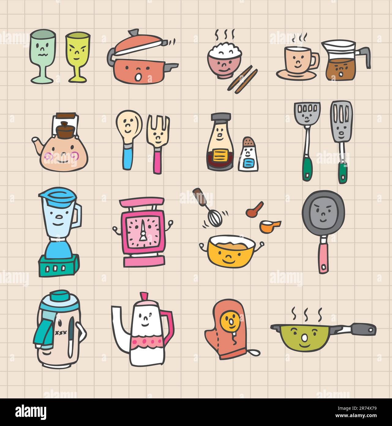 cute kitchen element Stock Vector Image & Art - Alamy