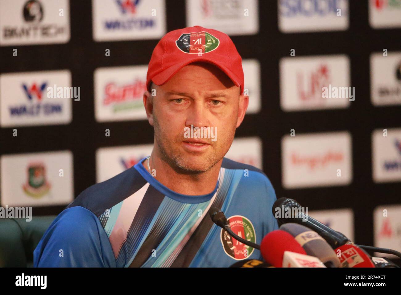 Afghanistan Cricket Team Head Coach Jonathan Trott attends pre-match ...