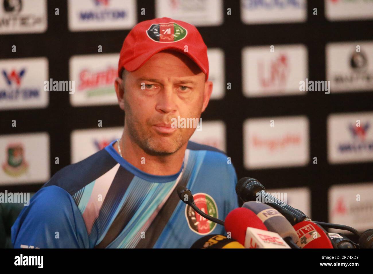 Afghanistan Cricket Team Head Coach Jonathan Trott attends pre-match ...