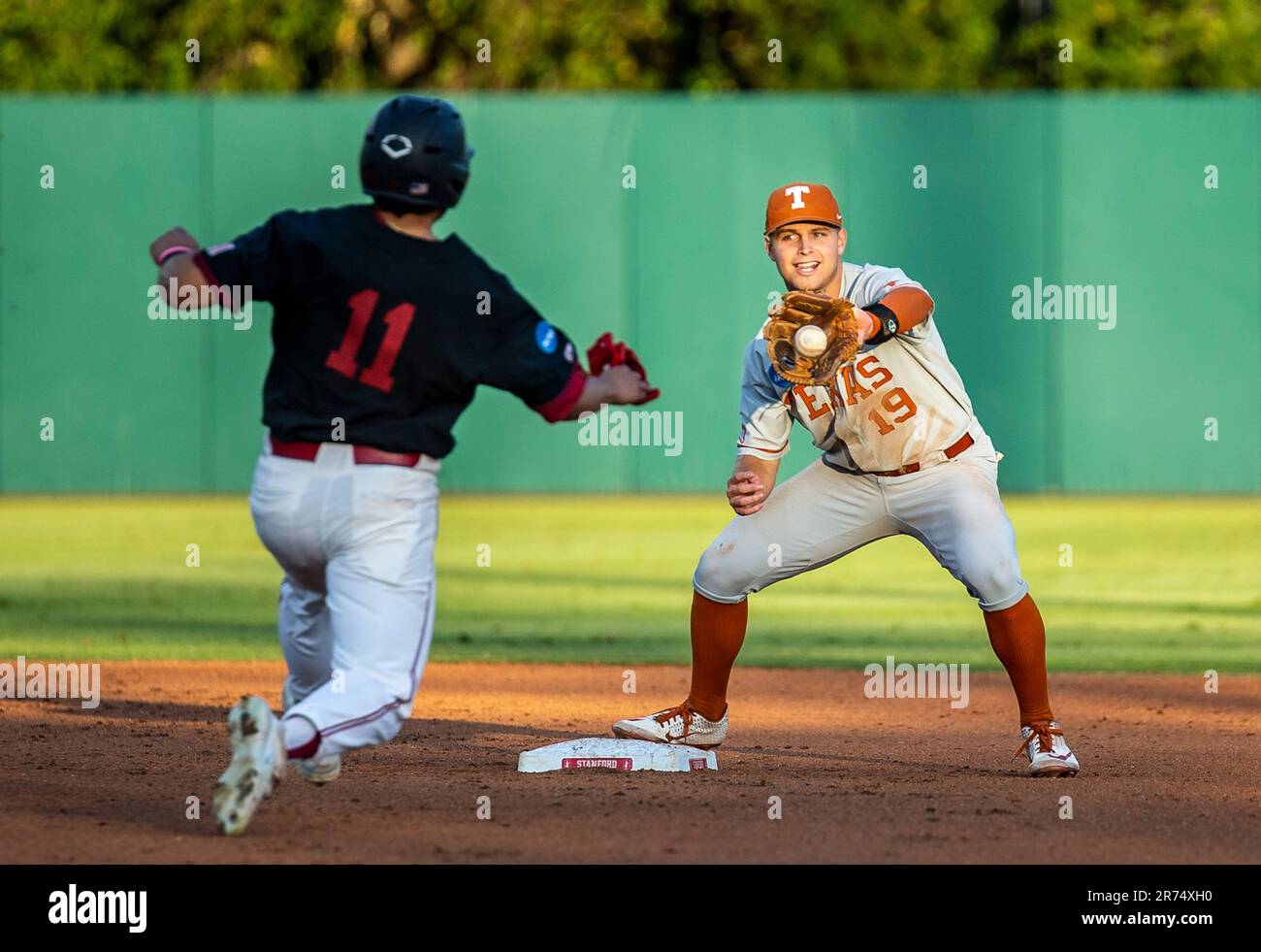 June 12 2023 Palo Alto CA U.S.A. Texas infielder Mitchell Daly (19 ...